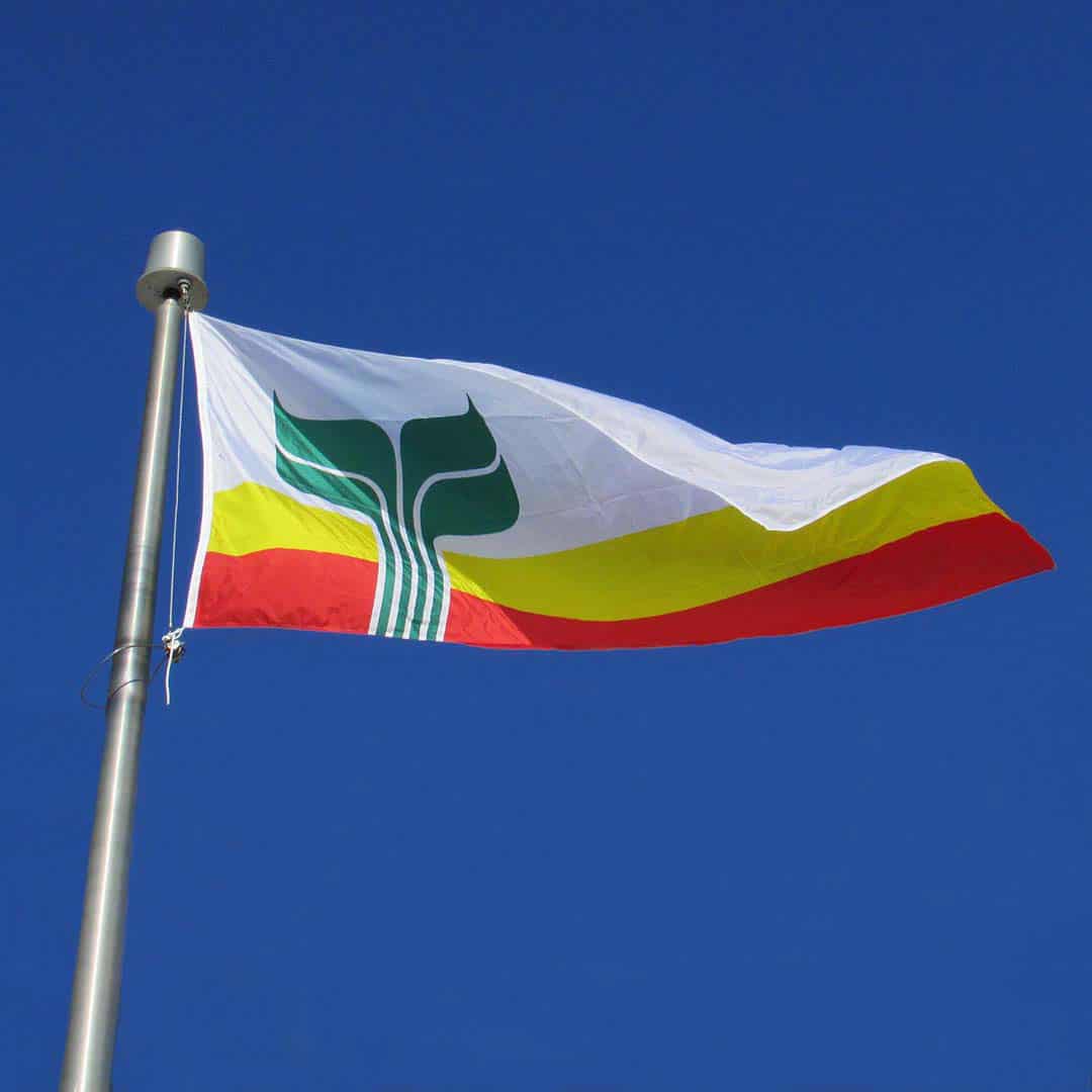 Les drapeaux de la francophonie de l’Ouest canadien