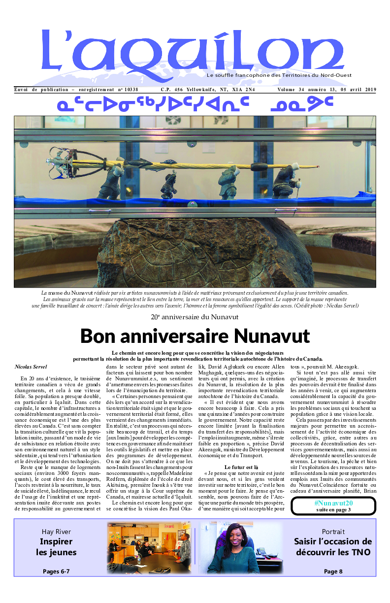 L'Aquilon 5 avril 2019