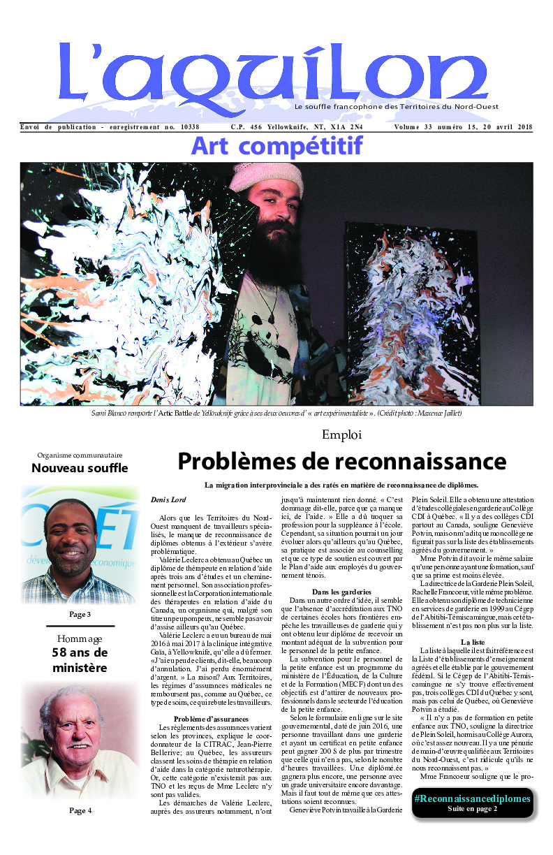 L'Aquilon 20 avril 2018