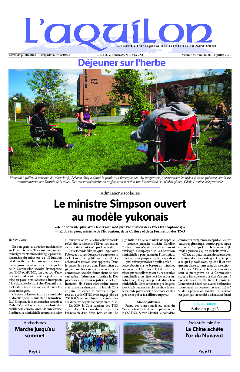 L'Aquilon 10 juillet 2020