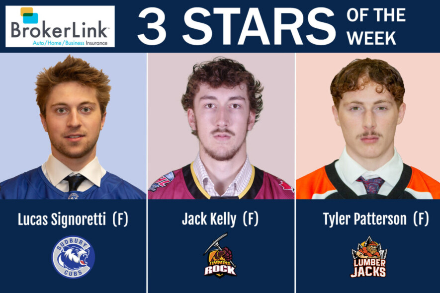 TYLER PATTERSON des Lumberjacks nommé la 3e Étoile de la semaine dans la LHJNO
