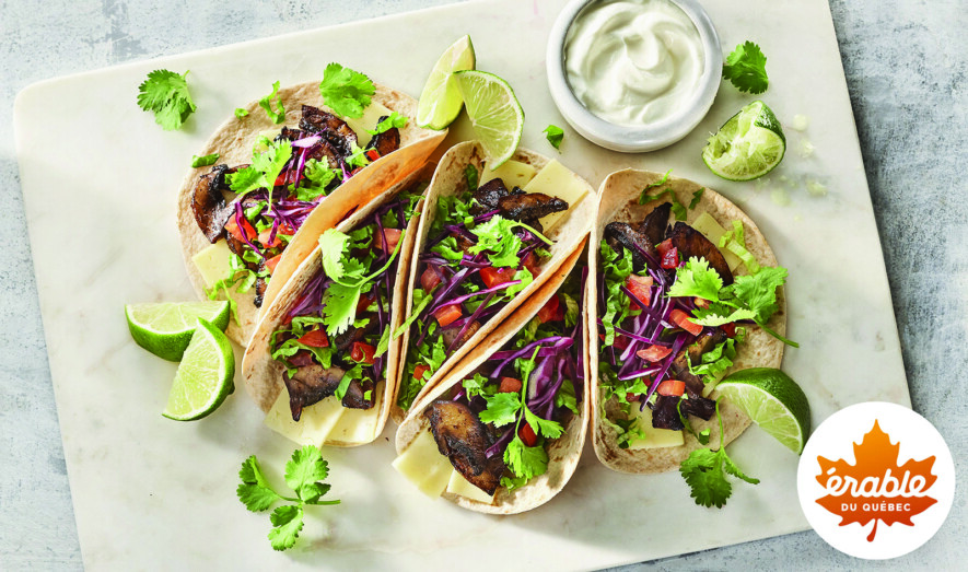 Tacos de portobellos au chipotle et à l’érable
