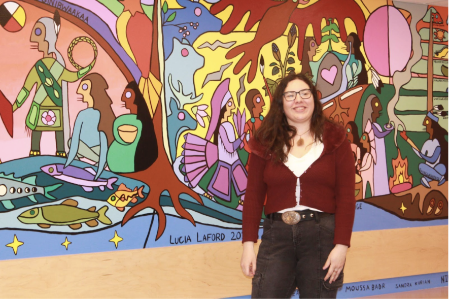 Dévoilement d’une murale anishinaabe à l’Université Algoma