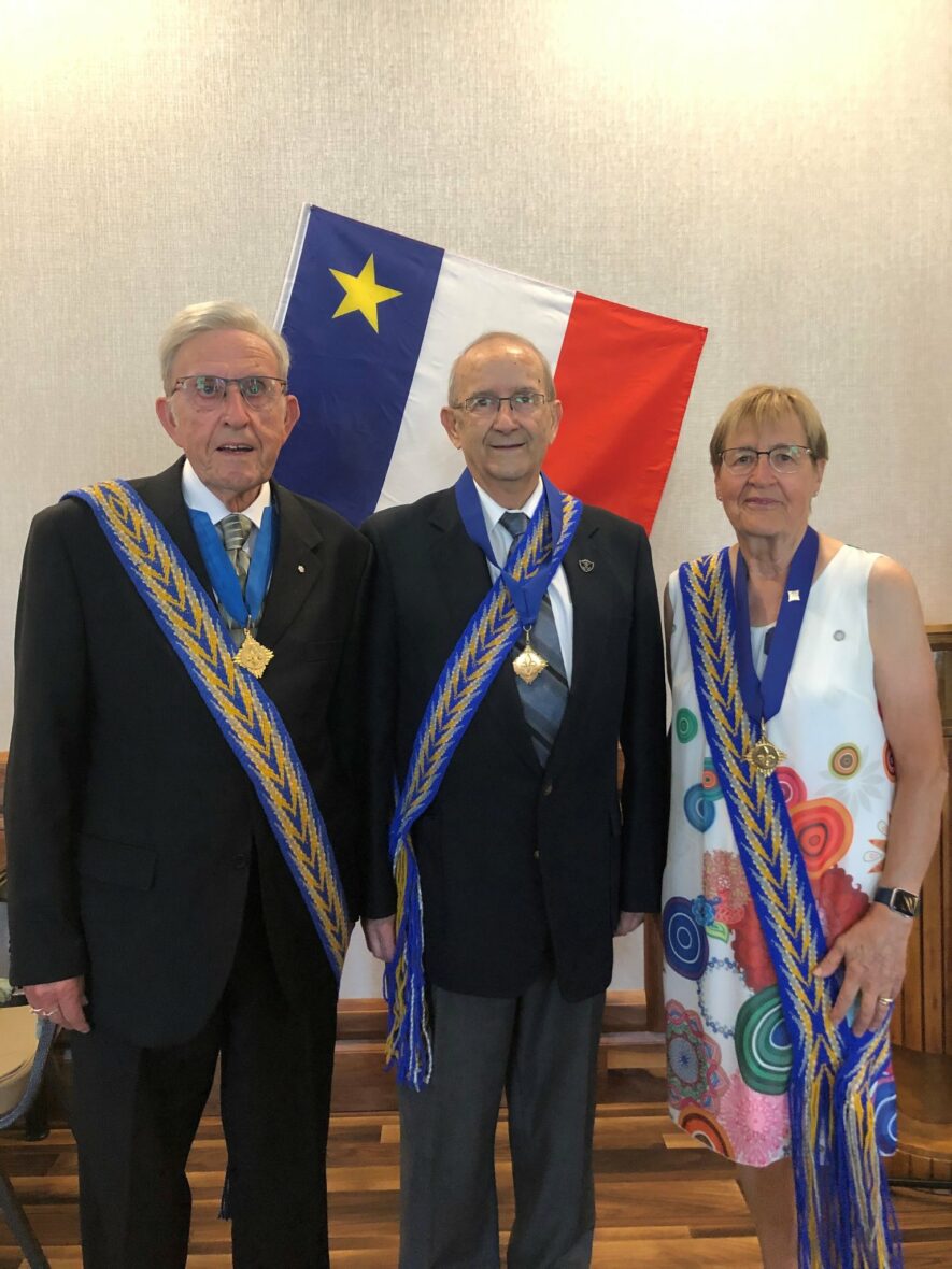 Frère Walter Comeau est adoubé